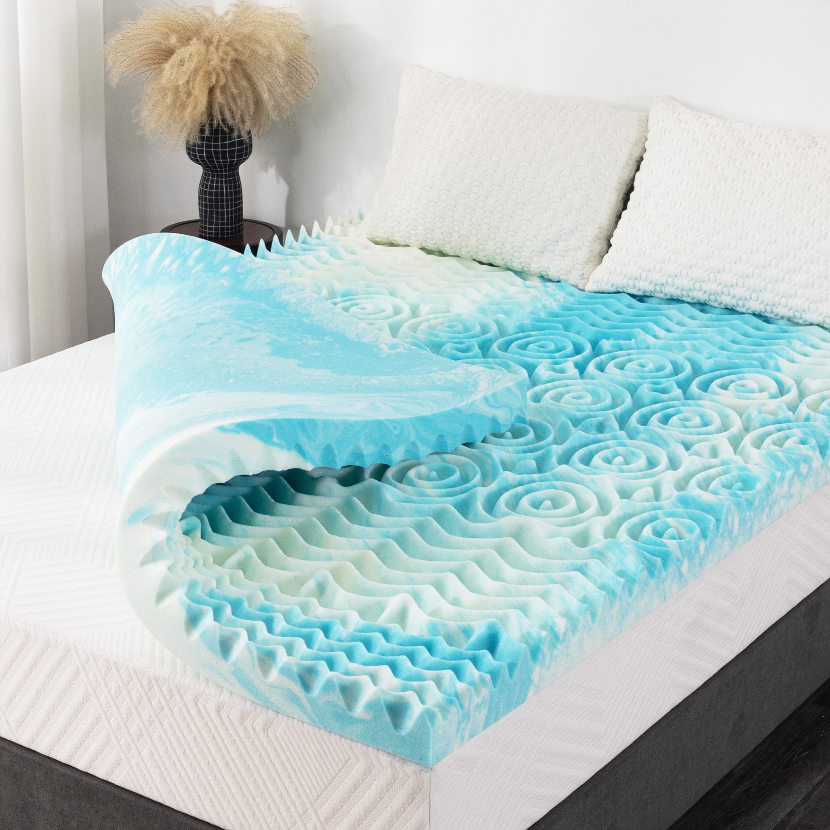 5-Zone Gel Topper for Pressure Relief | EGOHOME