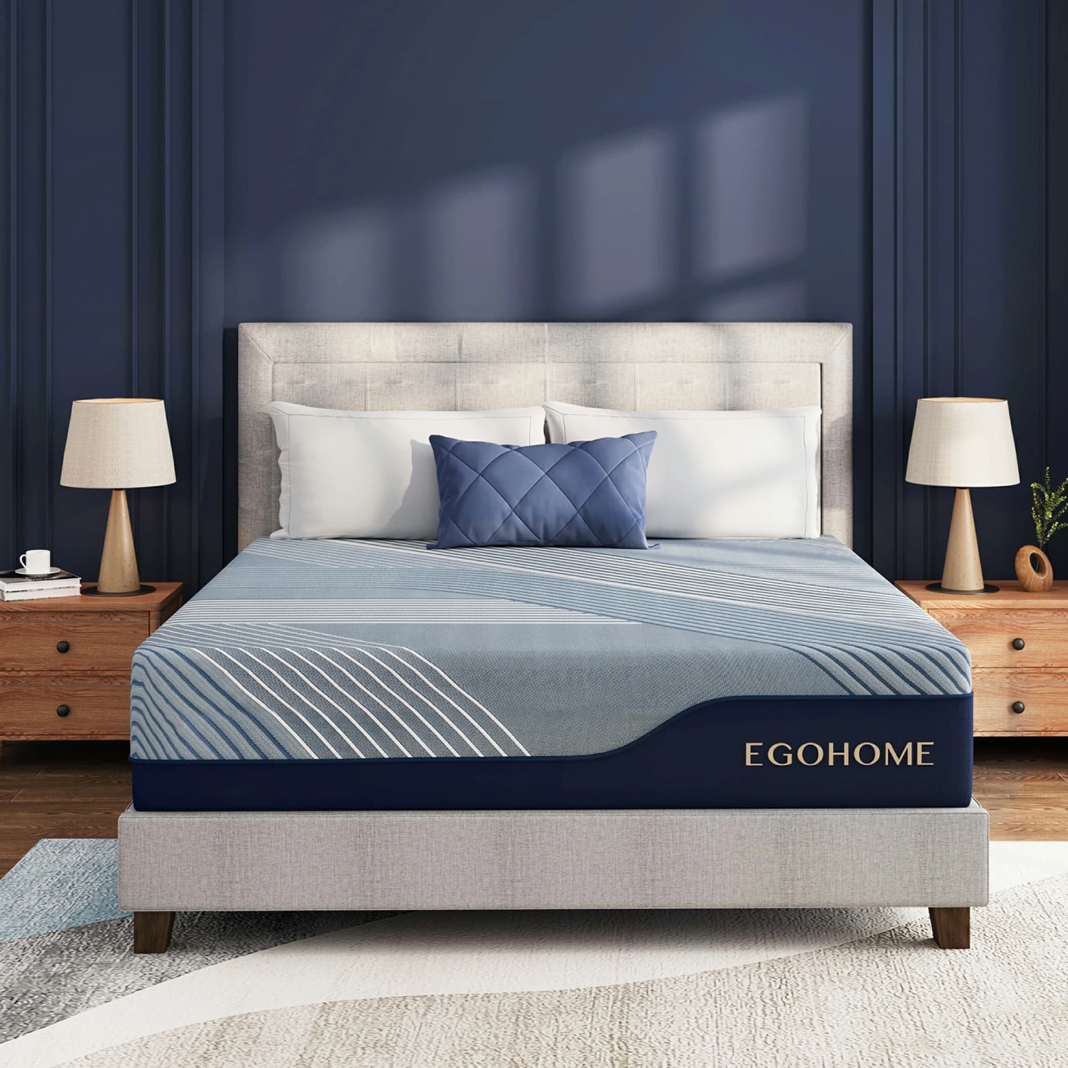 Elysian Comfort Mattress 14 Inch - Copper Gel Infused, Breathable ...